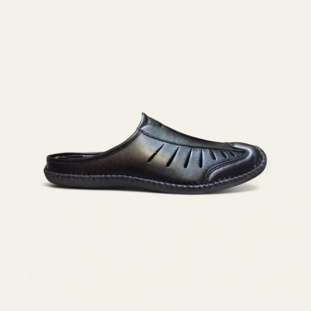 K-walk Kris-03 Black - Men's Big Size Mules